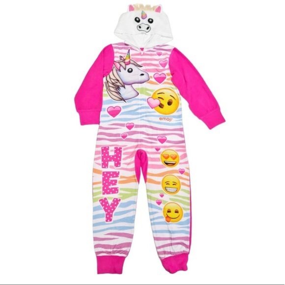 Emoji | Pajamas | Character Hooded Pajama One Piece Emojinew With Tag ...